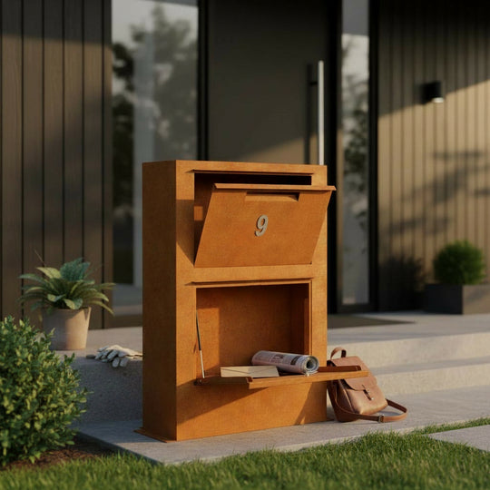 Corten Steel Letterboxes & Parcel Boxes – Premium Postboxes – Corten ...